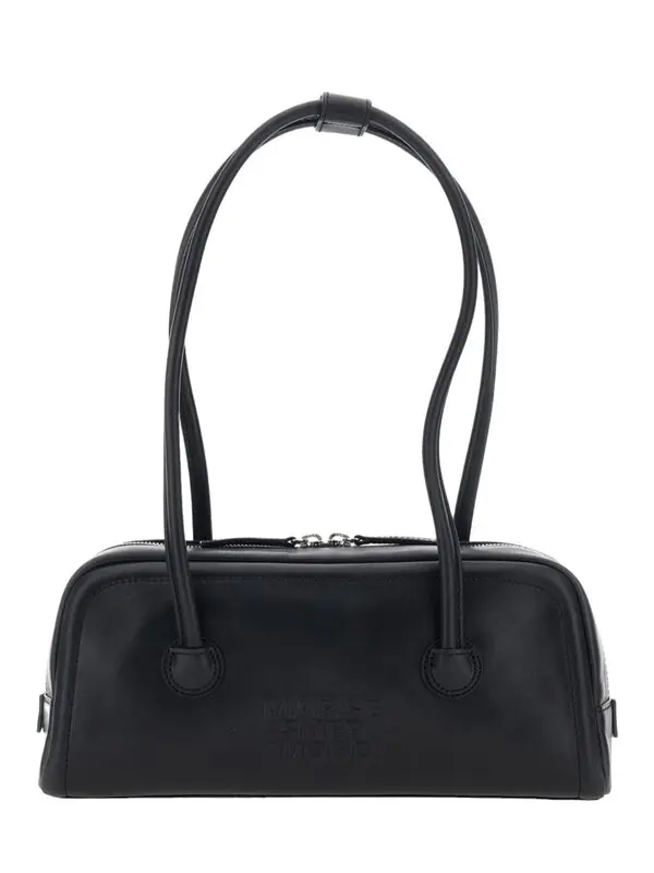 MARGESHERWOOD Soft Boston Shoulder Bag - Black