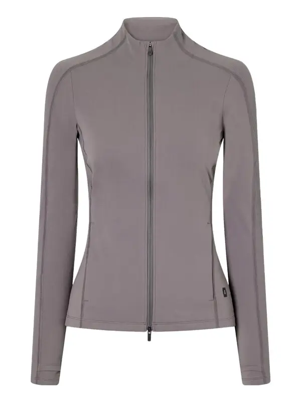 On Fitted Fullzip Stretch Sports Jacket - Gray