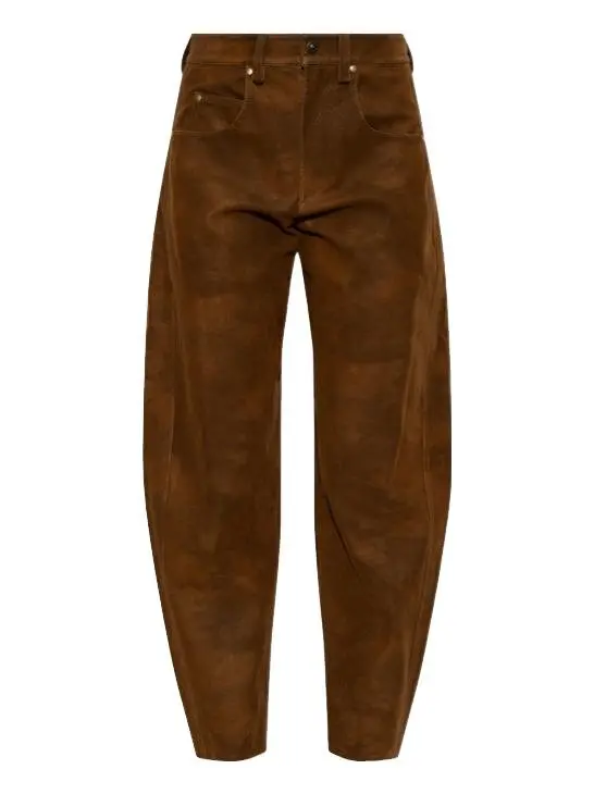 Isabel Marant Étoile Casual Trousers With Belt Loops - Brown