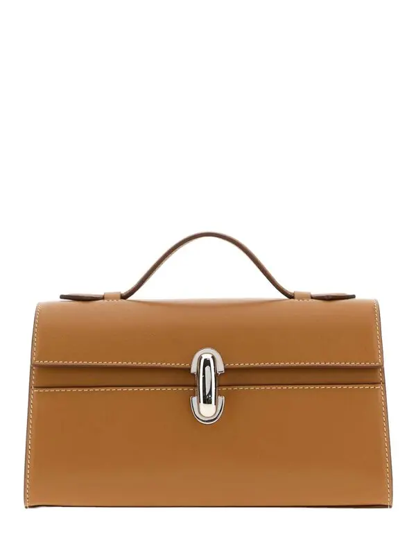 Savette Top Handle Clutch Bag - Camel