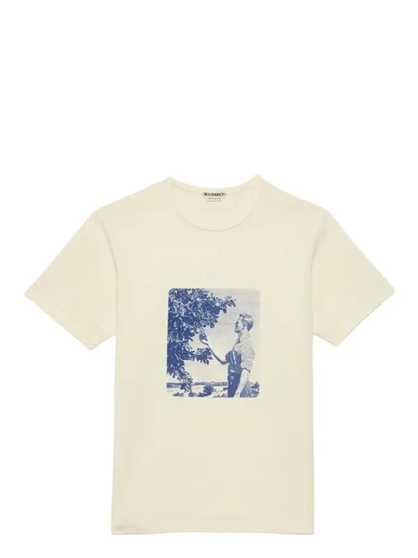 J.W.ANDERSON Jw Anderson Fruit Print T-shirt - Ecru