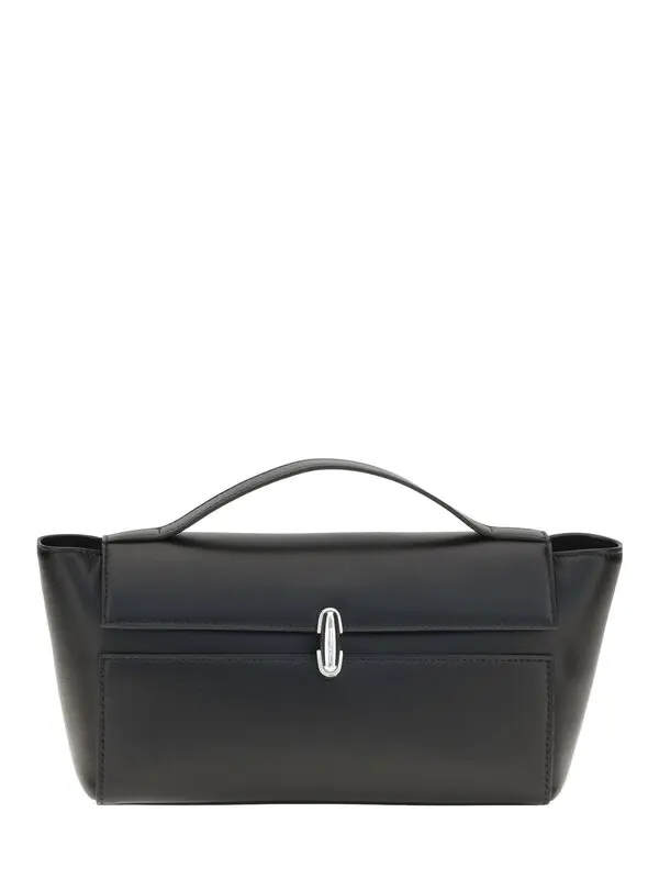Savette Symmetry Trapeze Top Handle Clutch Bag - Black