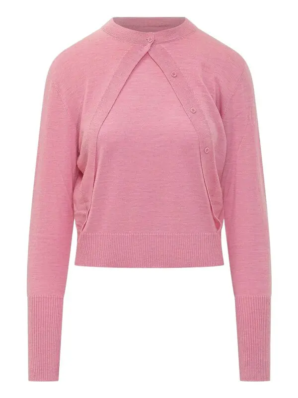 Pinko Asymmetric Long Sleeved Jumper - Pink