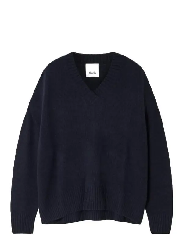 ALLUDE Cashmere Sweater - Black