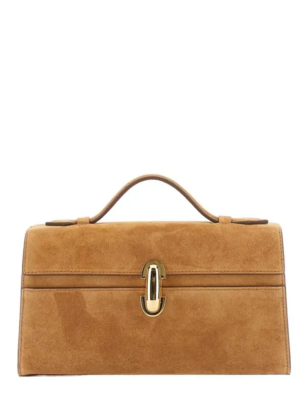Savette Top Handle Clutch Bag - Brown