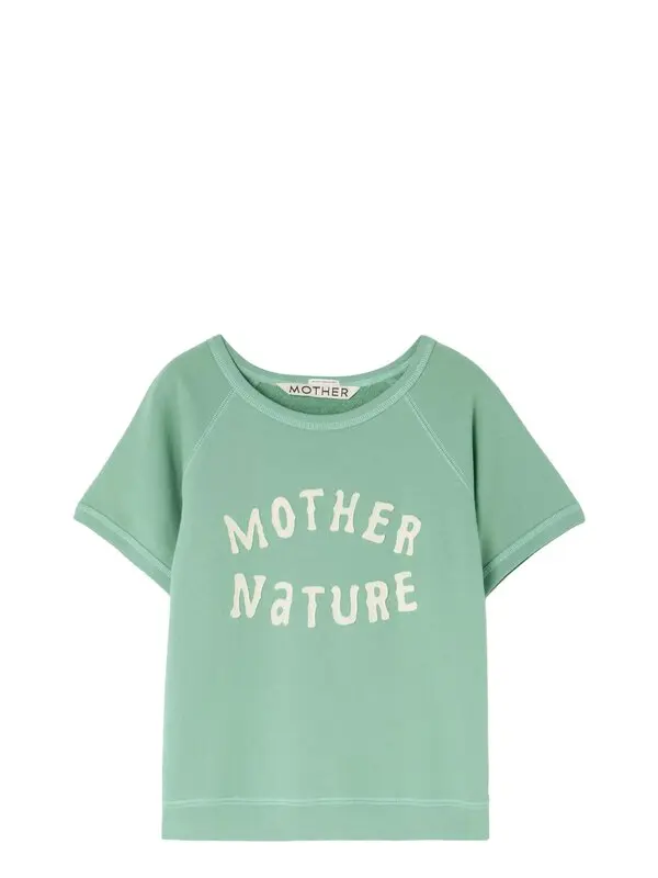 MOTHER Cropped Sweatshirt - No