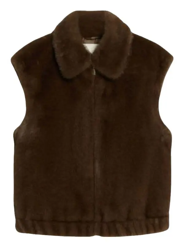 IBLUES Logo Vest - Brown
