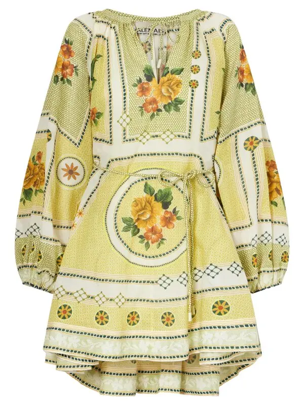 ALEMAIS Floral Print Mini Dress - No
