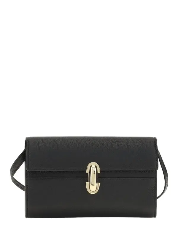 Savette Symmetry Plaque Shoulder Bag - Black