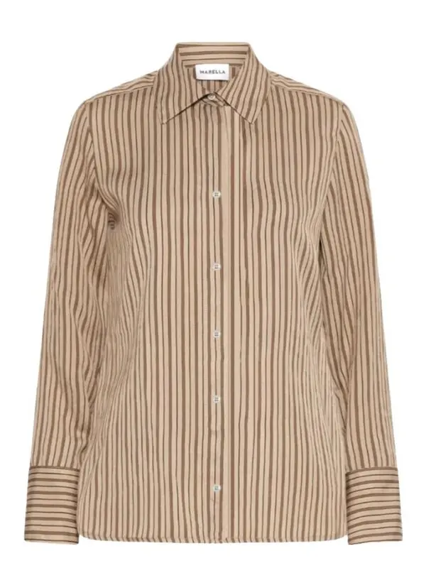 Marella Striped Long-sleeve Shirt - No