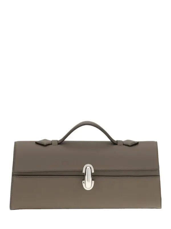 Savette Slim Symmetry Clutch Bag - Brown