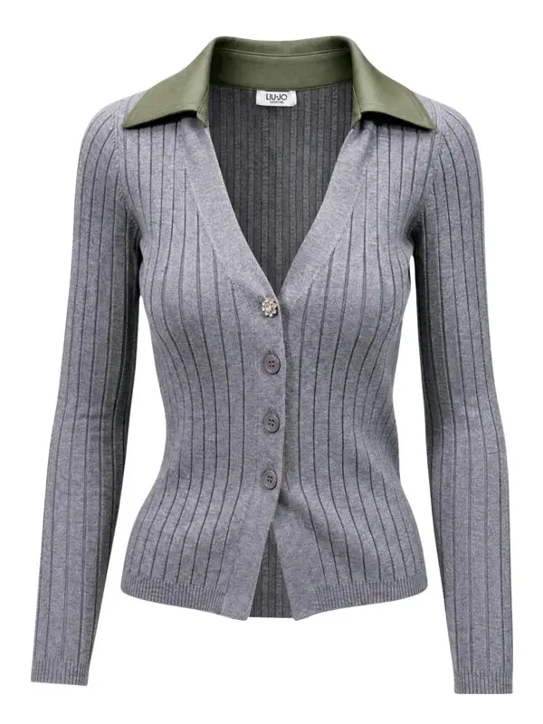 Liu Jo Button-front Cardigan - Grey