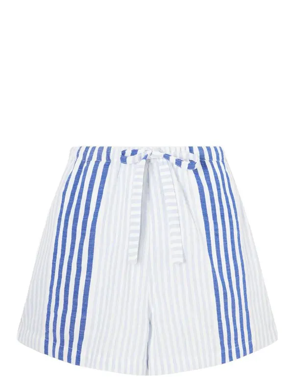 LEMLEM Minimal Striped Shorts - White