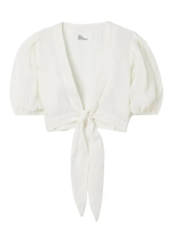 Lisa Marie Fernandez Cropped Blouse - No