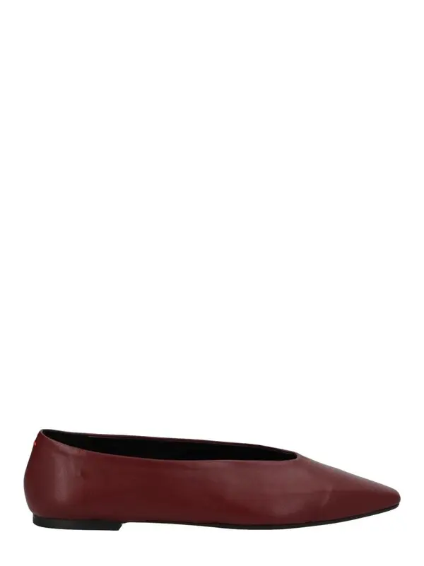 AeydĒ Leather Pointed-toe Flats - Brown