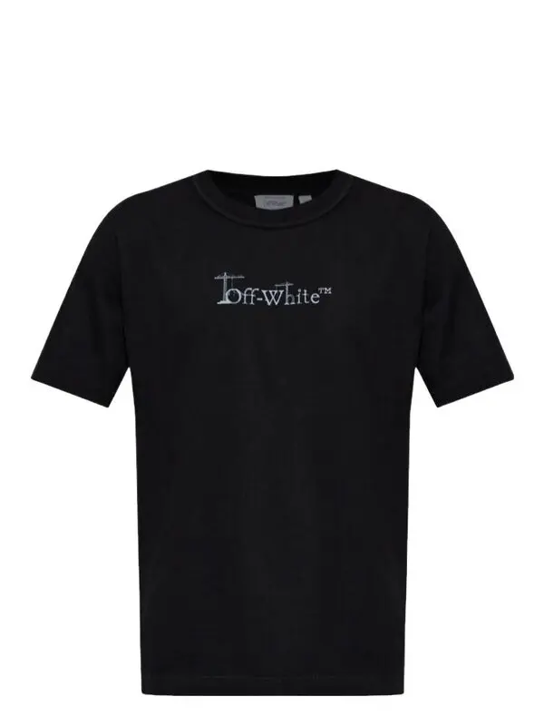 Off-White Logo-print Cotton T-shirt - Black