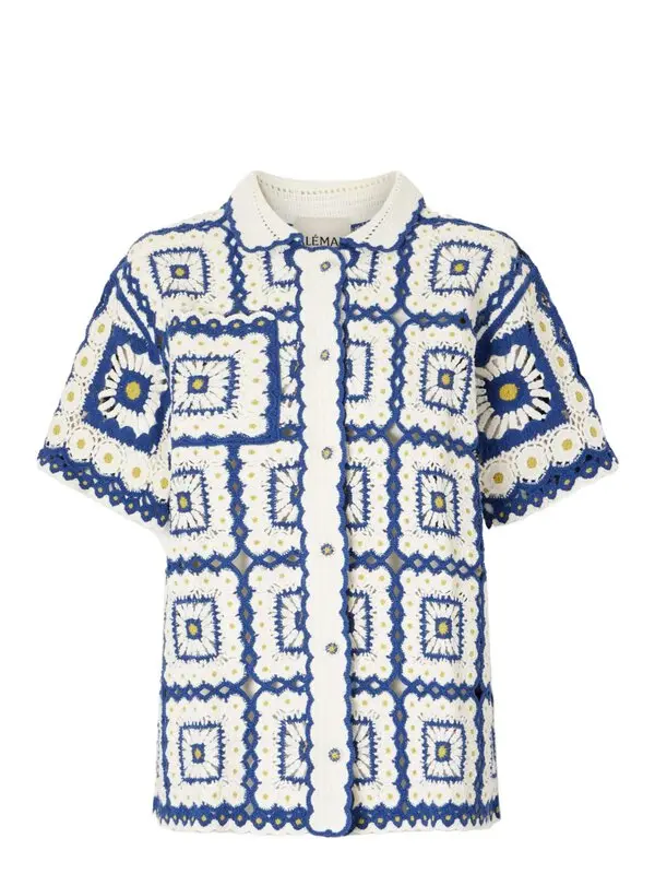 ALEMAIS Alemrais Dolly Crochet Cotton Shirt - No