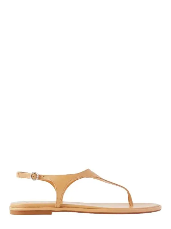 AeydĒ Leather Thong Sandals - Nude