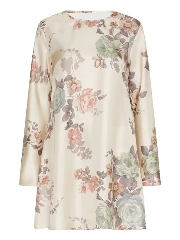 Marella Printed Long-sleeve Dress - No