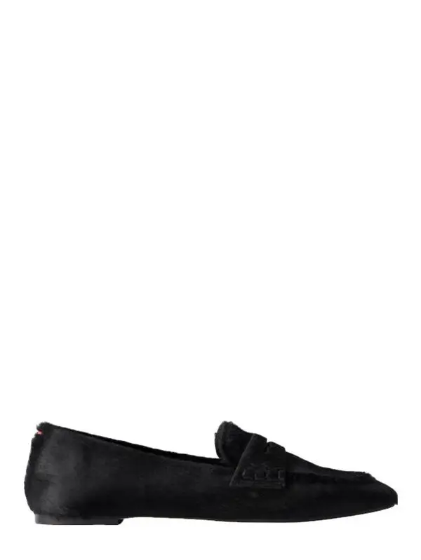 AeydĒ Pony Hair Loafers - Black