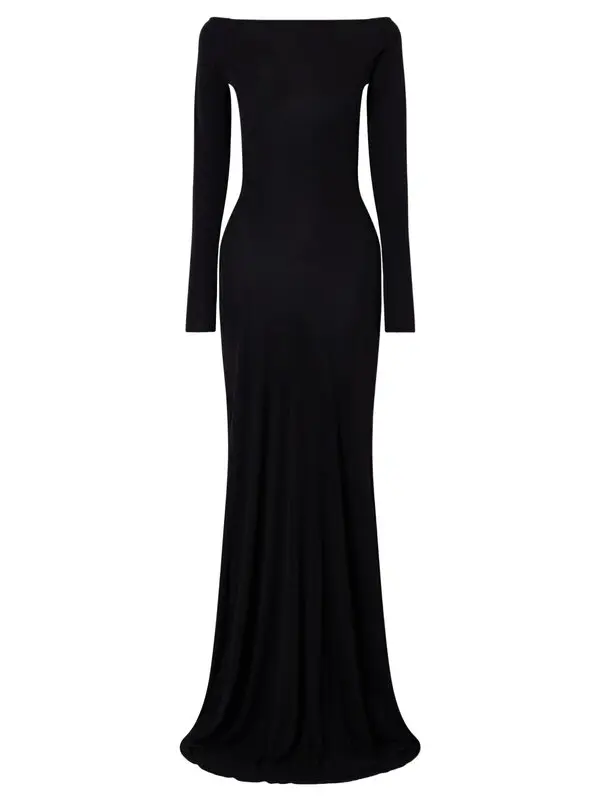 Alex Perry Minimal Backless Maxi Dress - Black