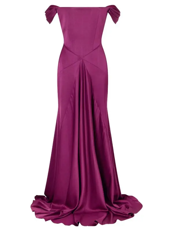 Alex Perry Spliced-hem Gown - No