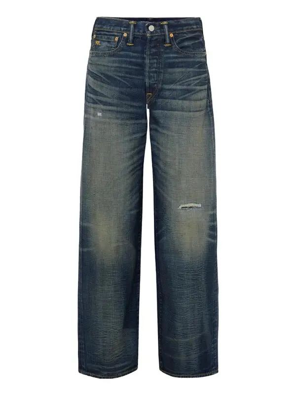 Ralph Lauren High-rise Wide-leg Jeans - Black