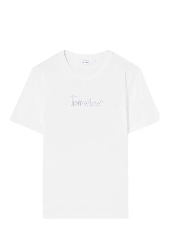 Off-White Logo Printed Crewneck T-shirt - White