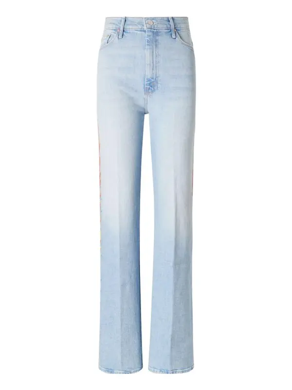 MOTHER High-waist Wide-leg Jeans - Blue