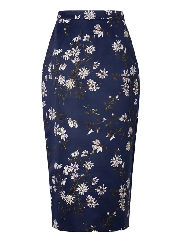 EMILIA WICKSTEAD High-waisted Floral Midi Dress - No