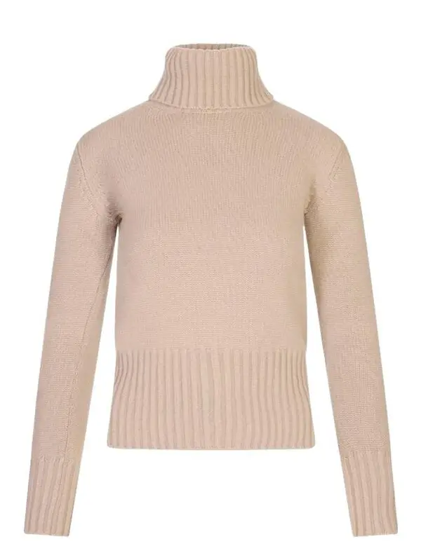 Fedeli Long-sleeved Turtleneck Jumper - Desert-colored