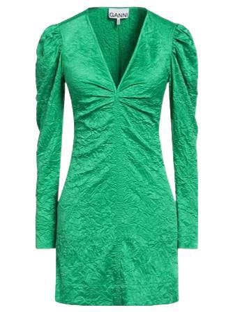 GANNI Sheath Dresses - Green