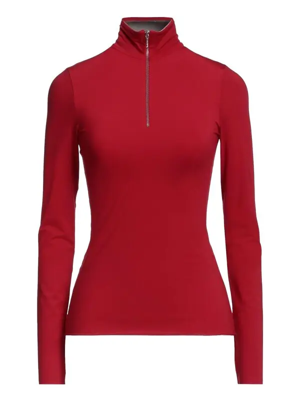 Tory Burch Long-sleeve Turtleneck T-shirt - Red