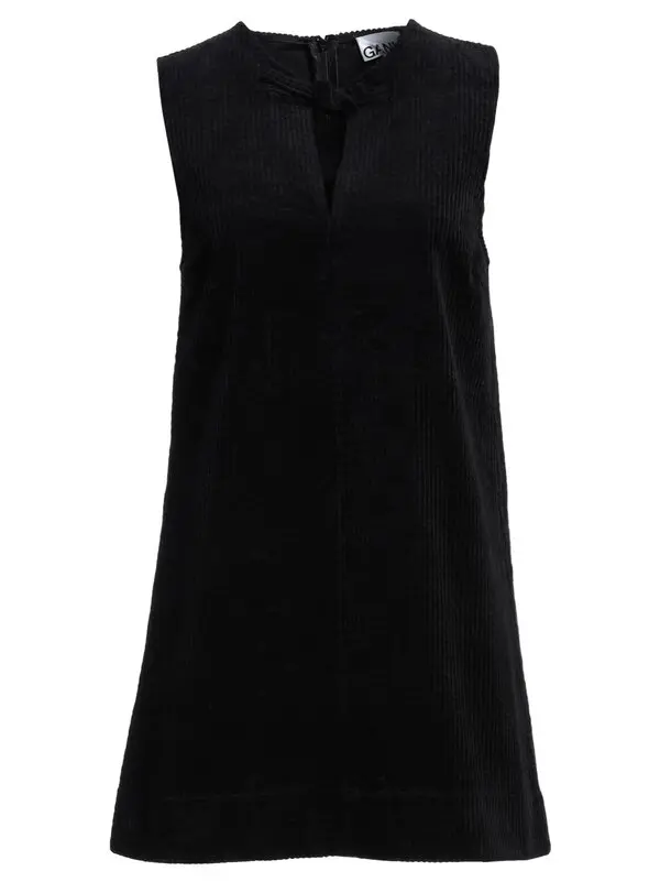 GANNI Sleeveless Dress - Black