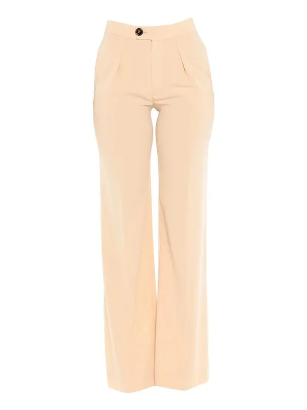 Chloé Straight-leg Casual Trousers - Nude