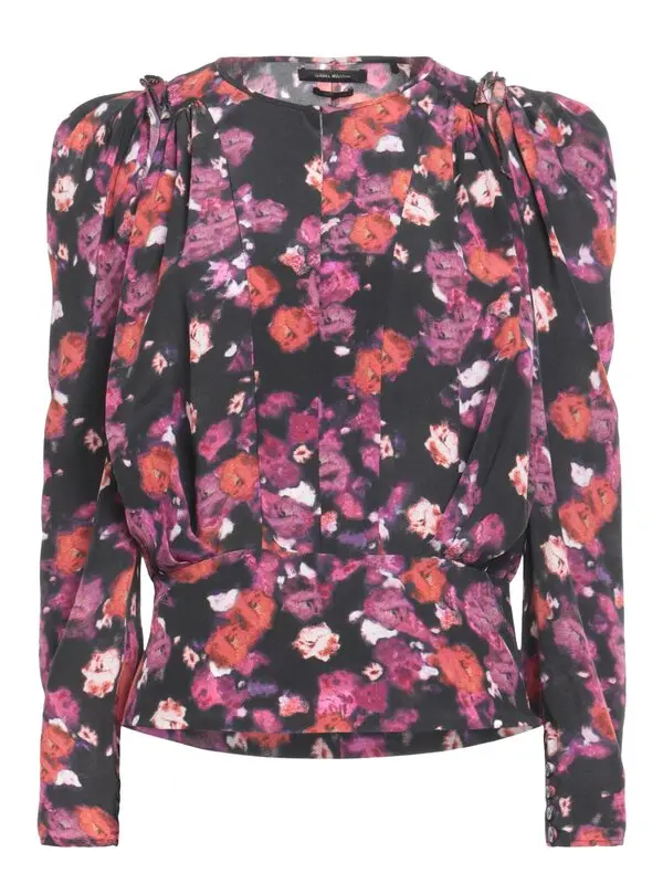 Isabel Marant Étoile Floral-patterned Top - Black
