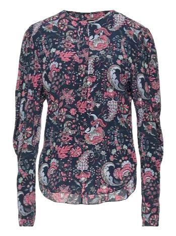 Isabel Marant Étoile Floral-print Crepe Top - Gray