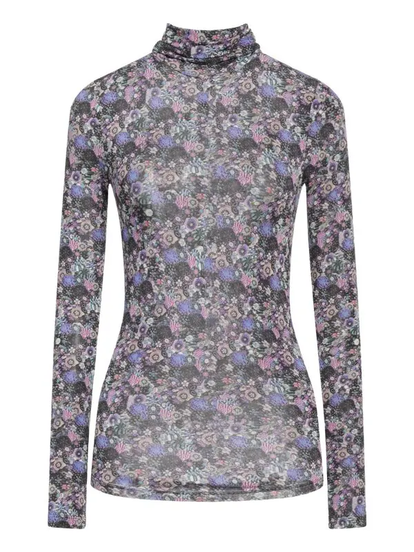 Isabel Marant Étoile Floral-patterned T-shirt - Gray