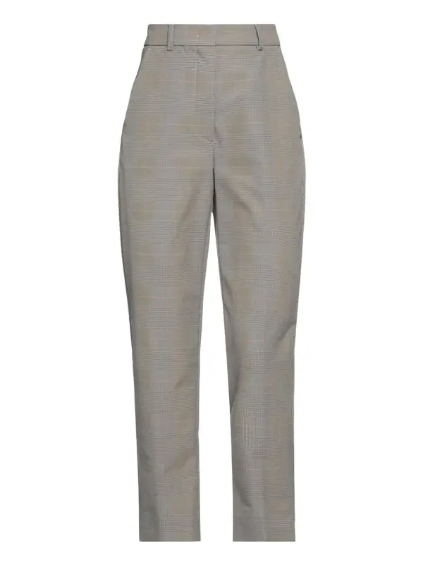 Sportmax Plaid Casual Trousers - Gray