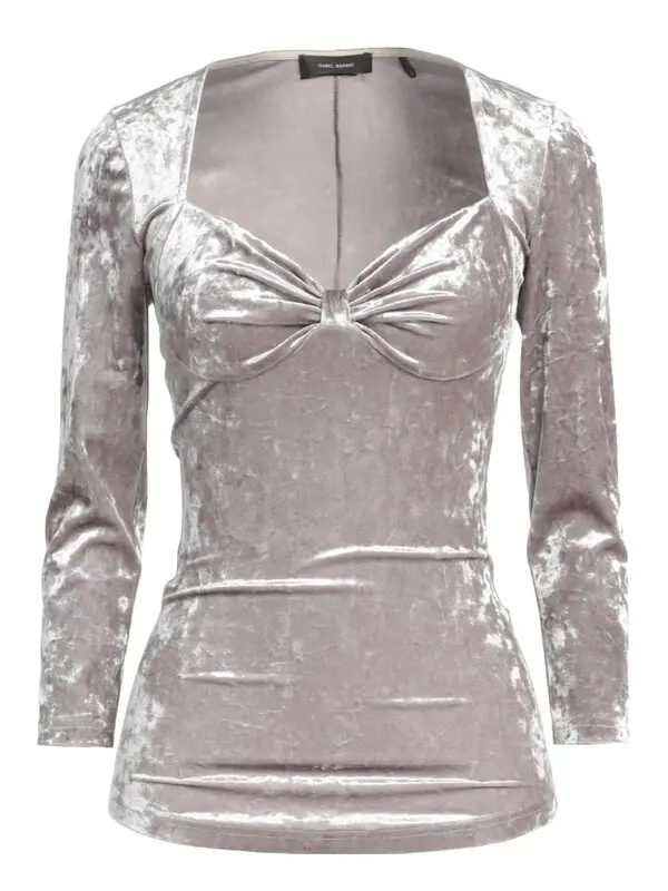 Isabel Marant Étoile Deep V-neck Top - Gray