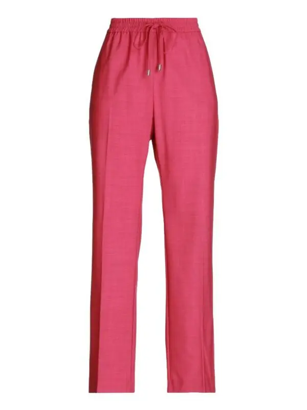 MAXCO. Max&co. Plain Weave Straight-leg Trousers - Red