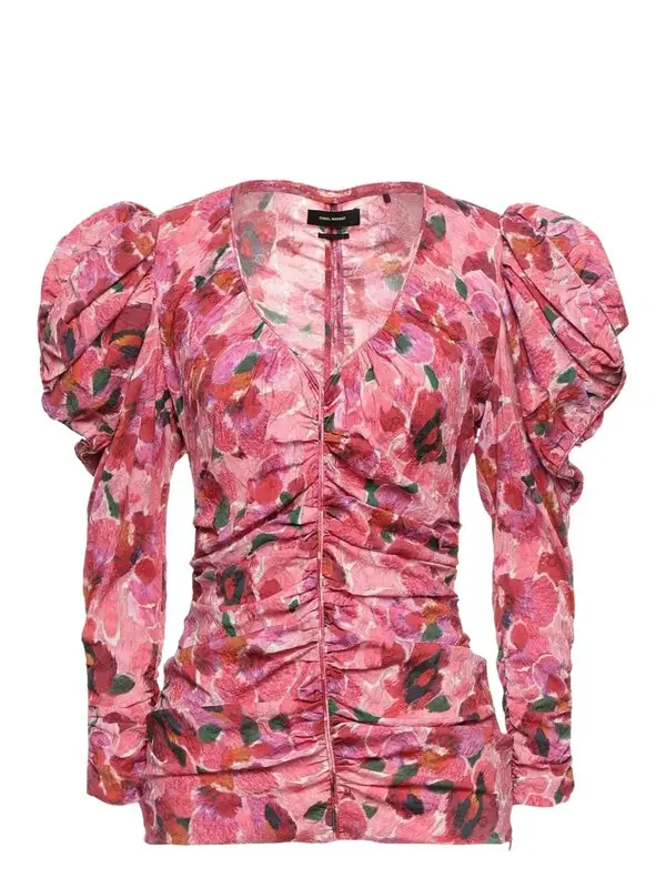 Isabel Marant Étoile Printed Floral Blouse - Pink