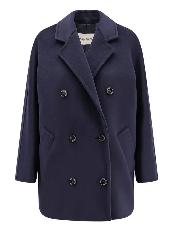 Max Mara Rebus Double-breasted Coat - Black