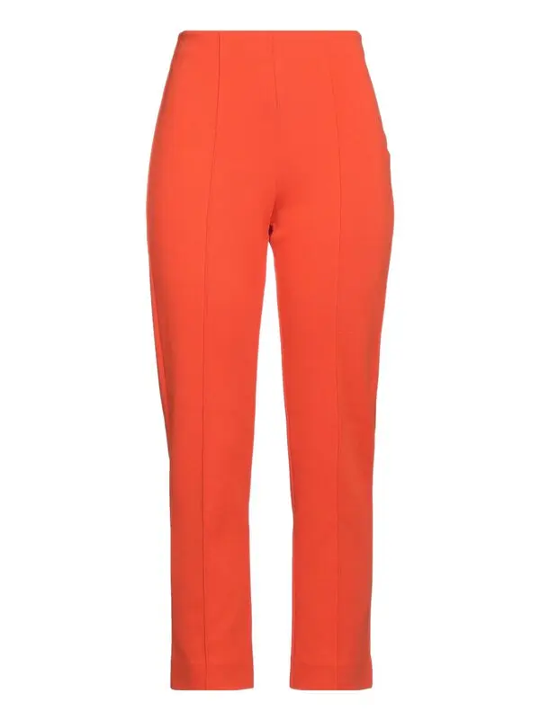Sportmax High-waisted Piqué Bootcut Trousers - Red