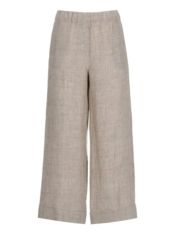 D.exterior Cropped Wide-leg Pants - Nude