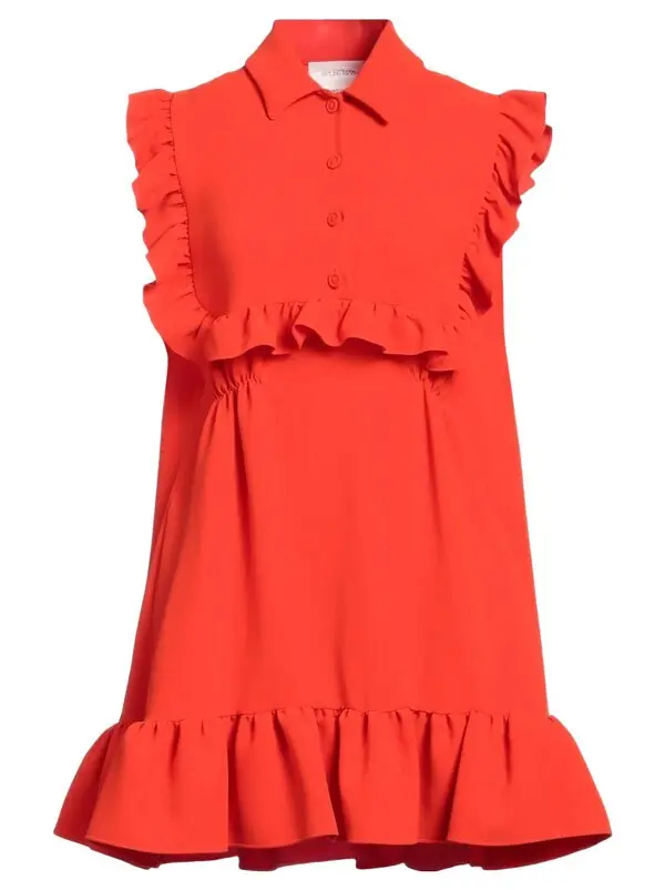Sportmax Sleeveless Shirt Dress - Orange