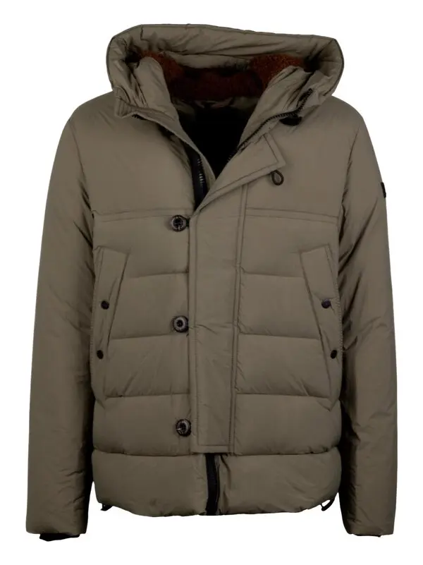 Peuterey Eddie Hooded Down Jacket - Green
