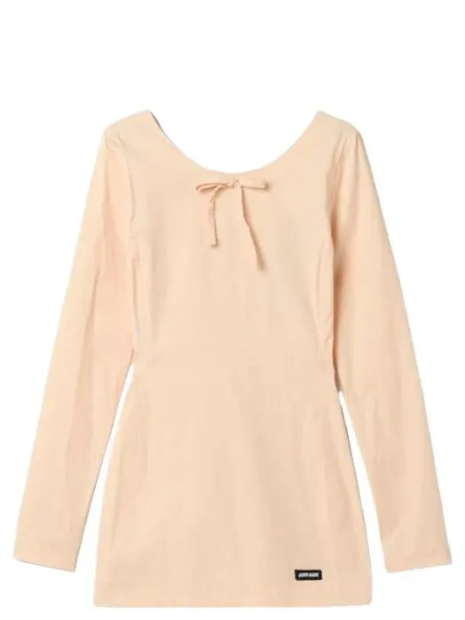 Miu Miu Stretch Poplin Mini-dress - Opal