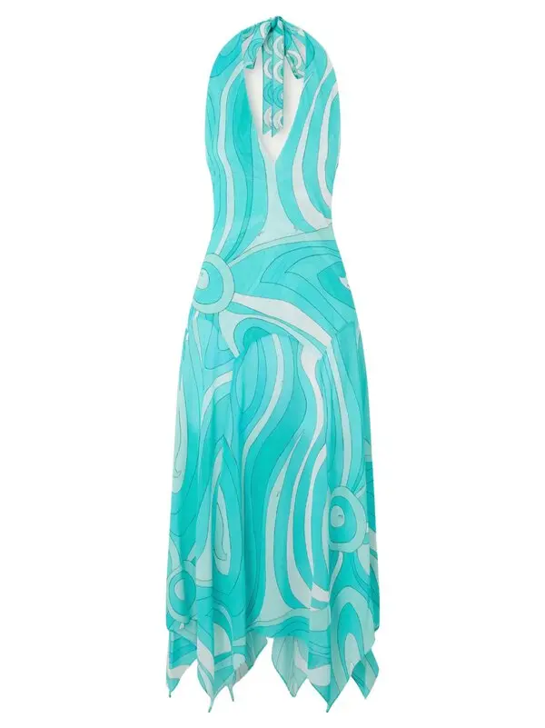 Emilio Pucci Lowneck Dress - Blue