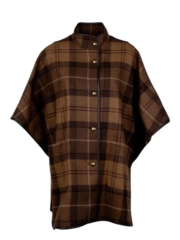 Barbour High-neck Button-up Jacket - Brown